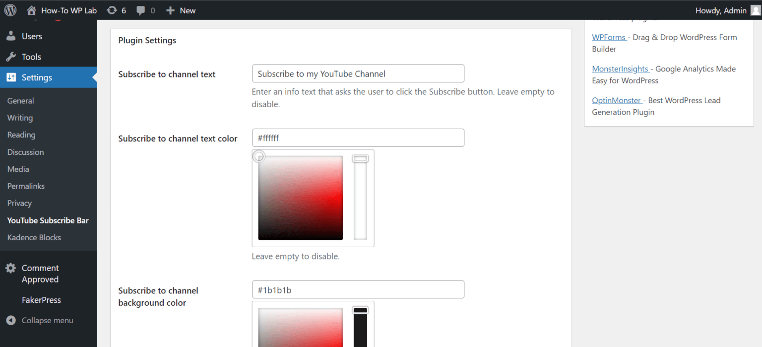 How to Add YouTube Subscribe Button in WordPress