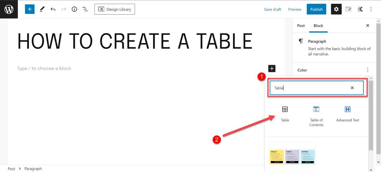 How to Create Tables in WordPress - CODINGHEROS.COM